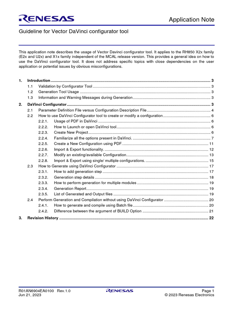 R01an6904ea0100 Mcal | PDF | Computer File | Command Line Interface