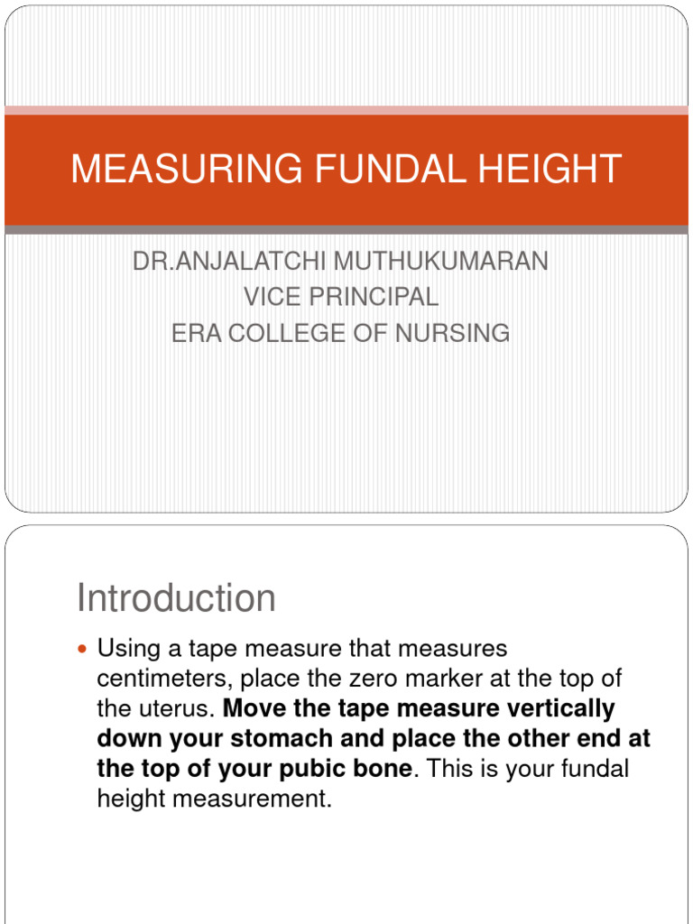 Measuringoffundalheight 221224152936 05991cbb | PDF