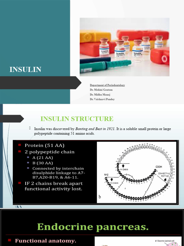 INSULIN | PDF | Insulin | Diabetes