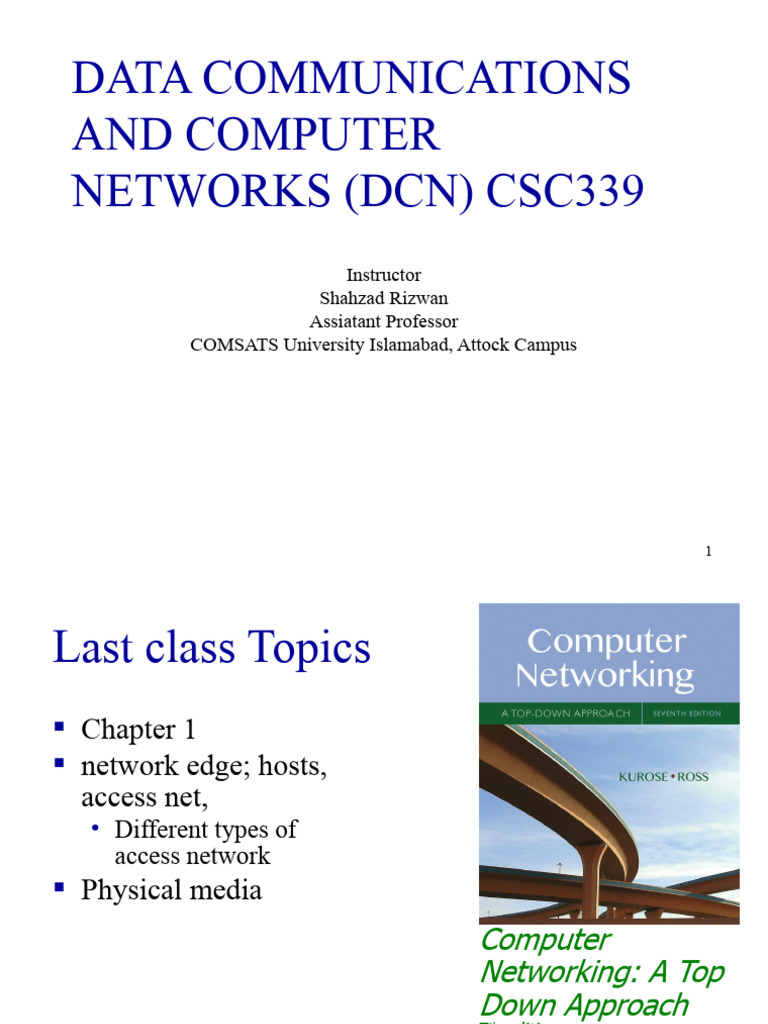 Chapter 1 3newversion | PDF | Computer Network | Packet Switching
