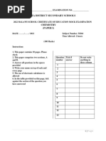 2023 Msce Physics Paper 1 | PDF | Force | Quantity
