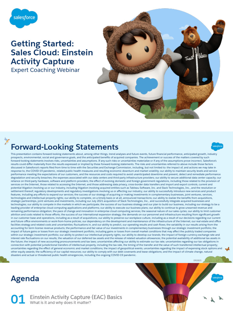Getting Started - Sales Cloud - Set Up Einstein Activity Capture | PDF | Microsoft Outlook ...