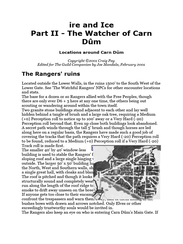 08.1 Fire and Ice Part II - The Watcher of Carn Dûm - Locations by ...
