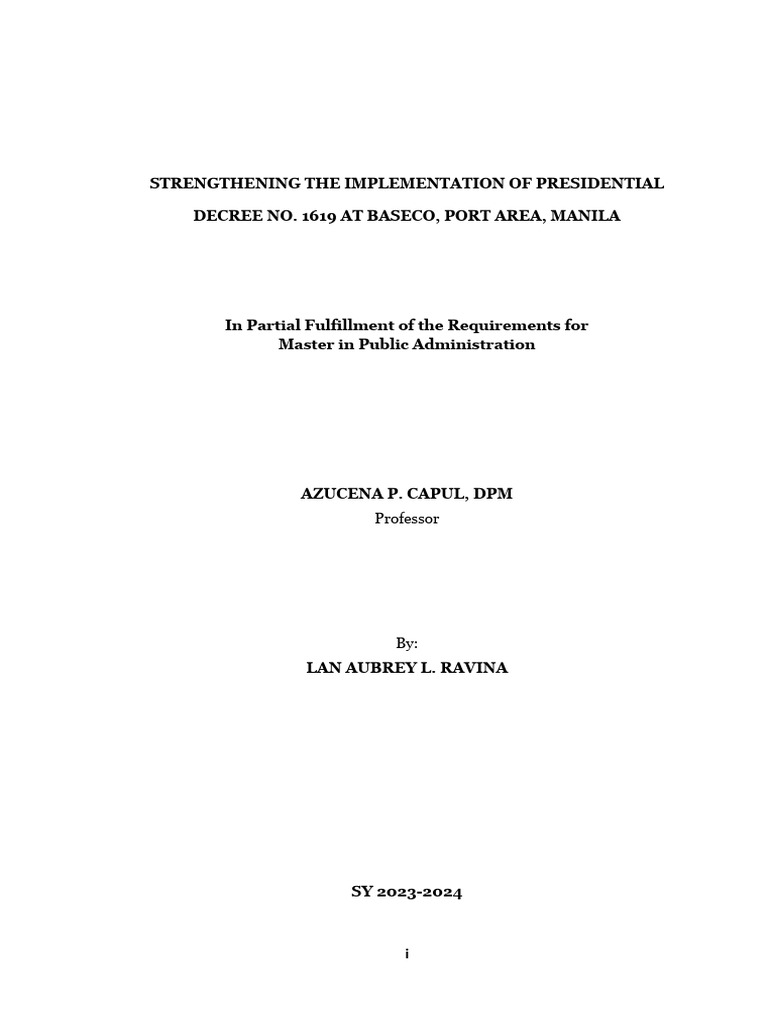 Front Page and Table of Content | PDF