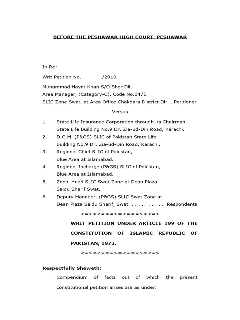 Writ Petition | PDF | Appeal | Appellate Court Writ Petition | PDF | Appeal | Appellate Court