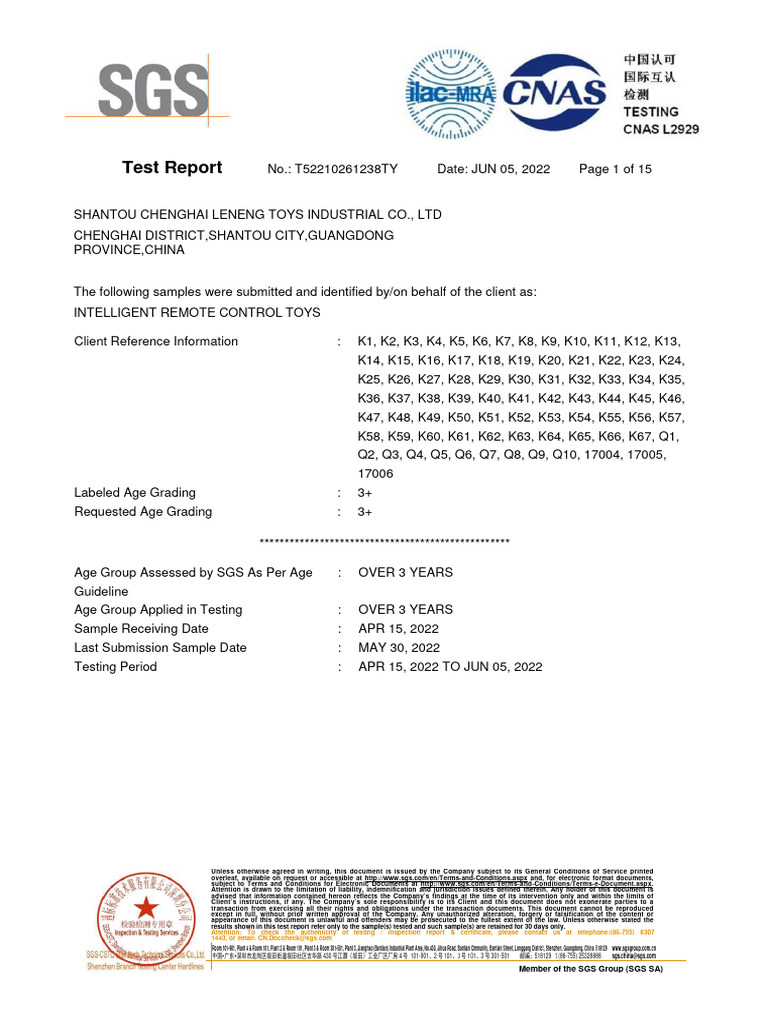 Test Reports | PDF | Forgery | Toys