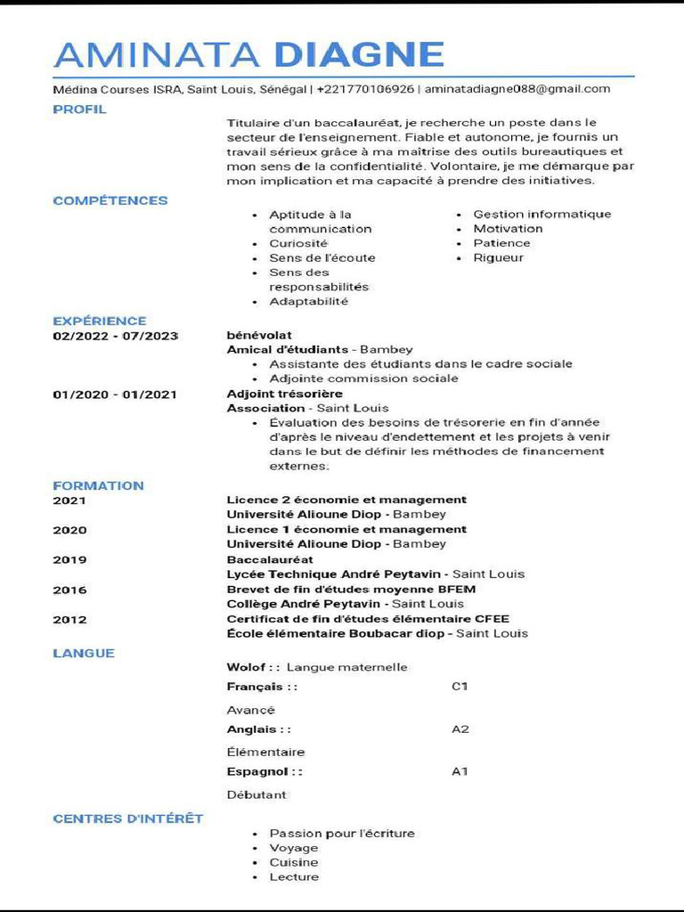 Copie de Partager CV Ami | PDF