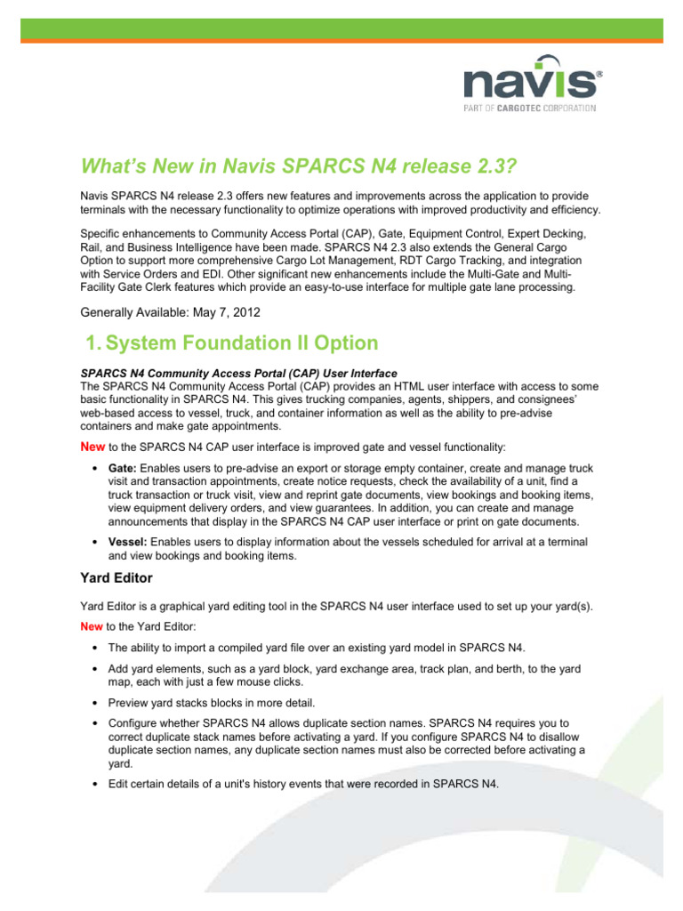 To Download - Navis | PDF | Electronic Data Interchange | Cargo