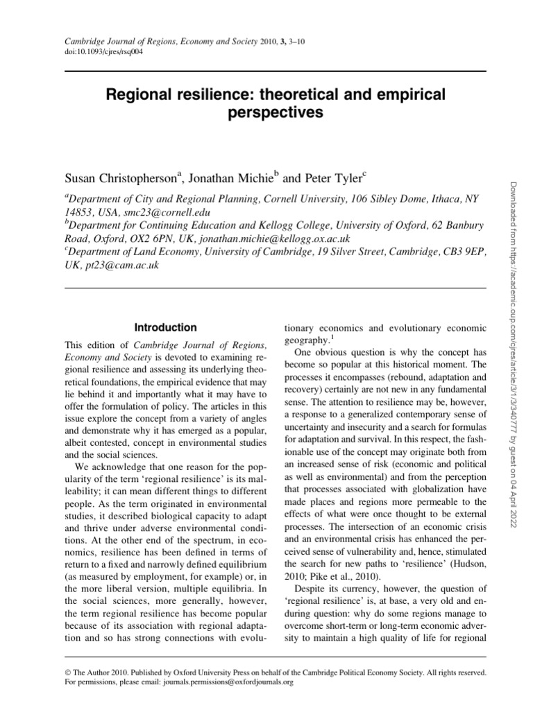RSQ 004 | PDF | Psychological Resilience | Ecological Resilience