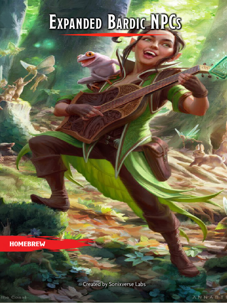 Expanded Bards - GM Binder | PDF