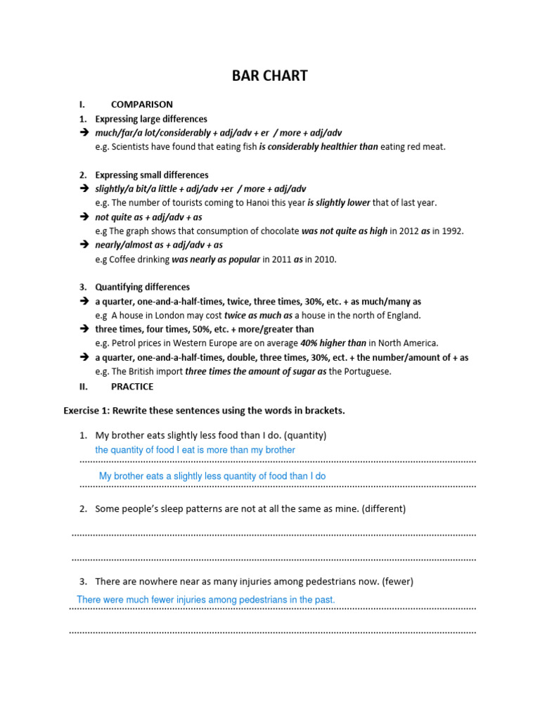 Ielts 2 Bar Chart | PDF | Landline