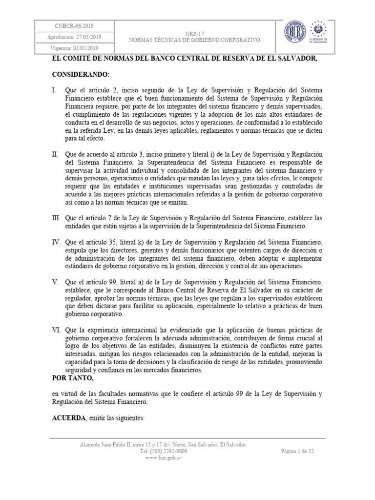 NRP 17 | PDF | Junta Directiva | Cooperativa