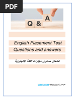 UAE EmSAT English Practice Test With Answers | PDF | English As A ...
