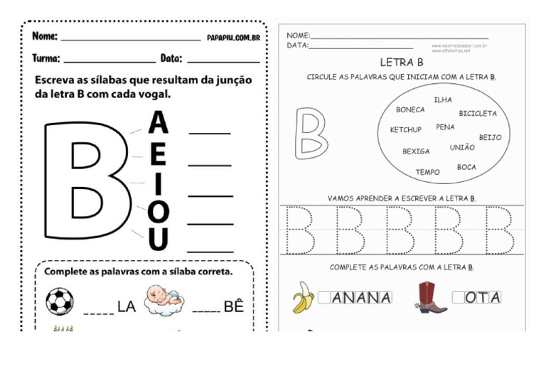Letra B | PDF