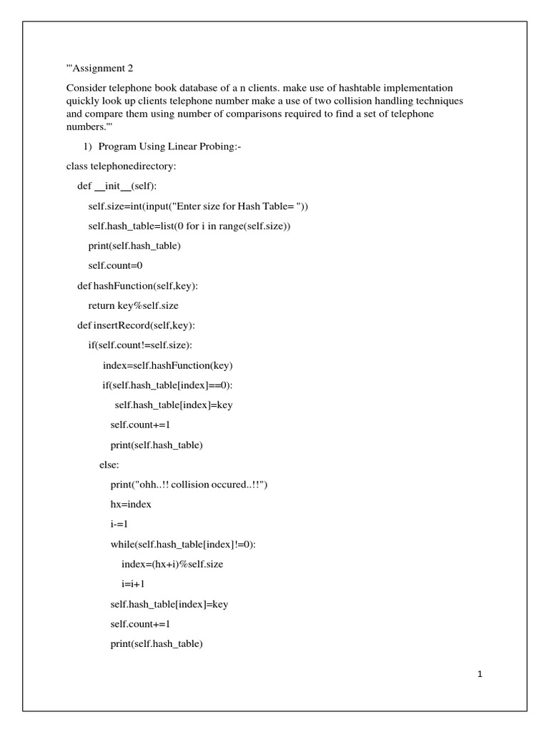 Assignment 2 | PDF | Computing | Algorithms And Data Structures