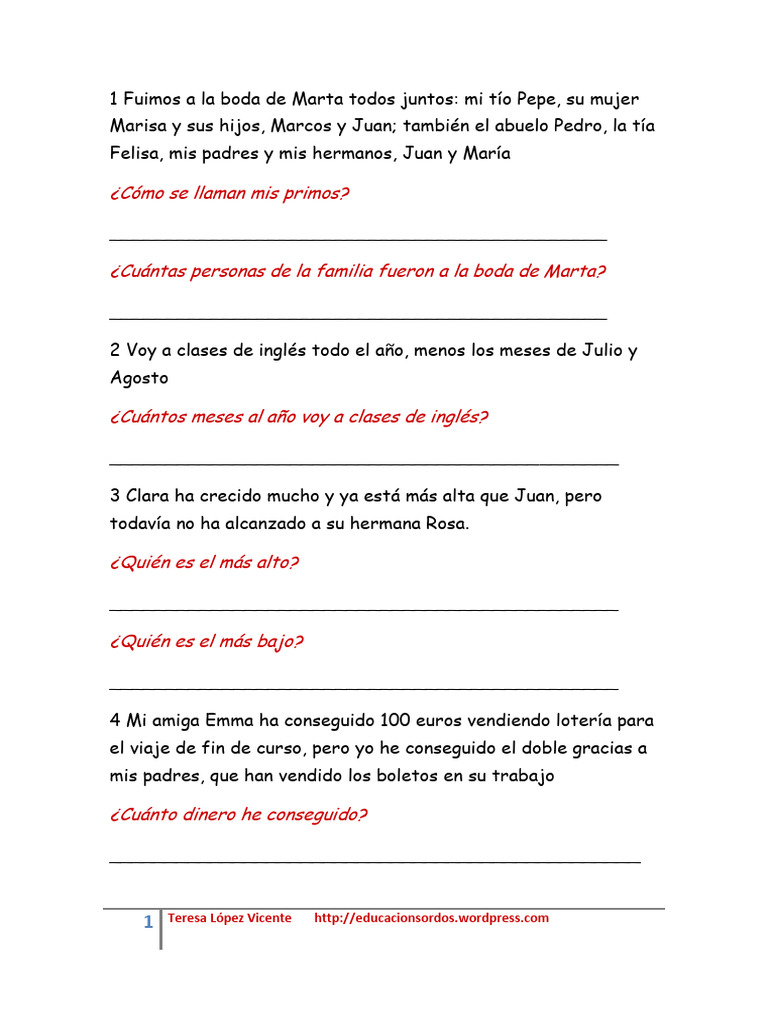 textos de lectura más largos | PDF