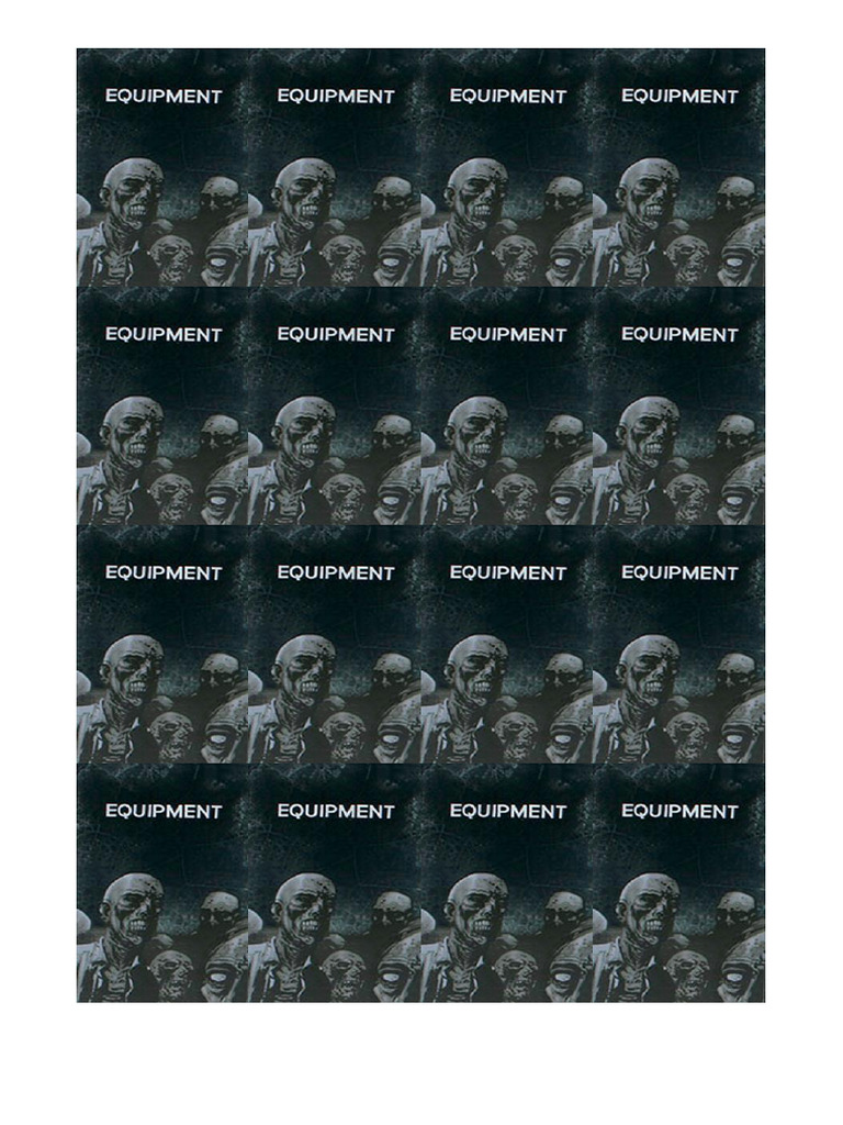 Equipment Cards Backs | PDF
