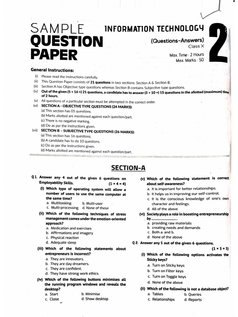 It 402 QP 2 Solution With QP | PDF