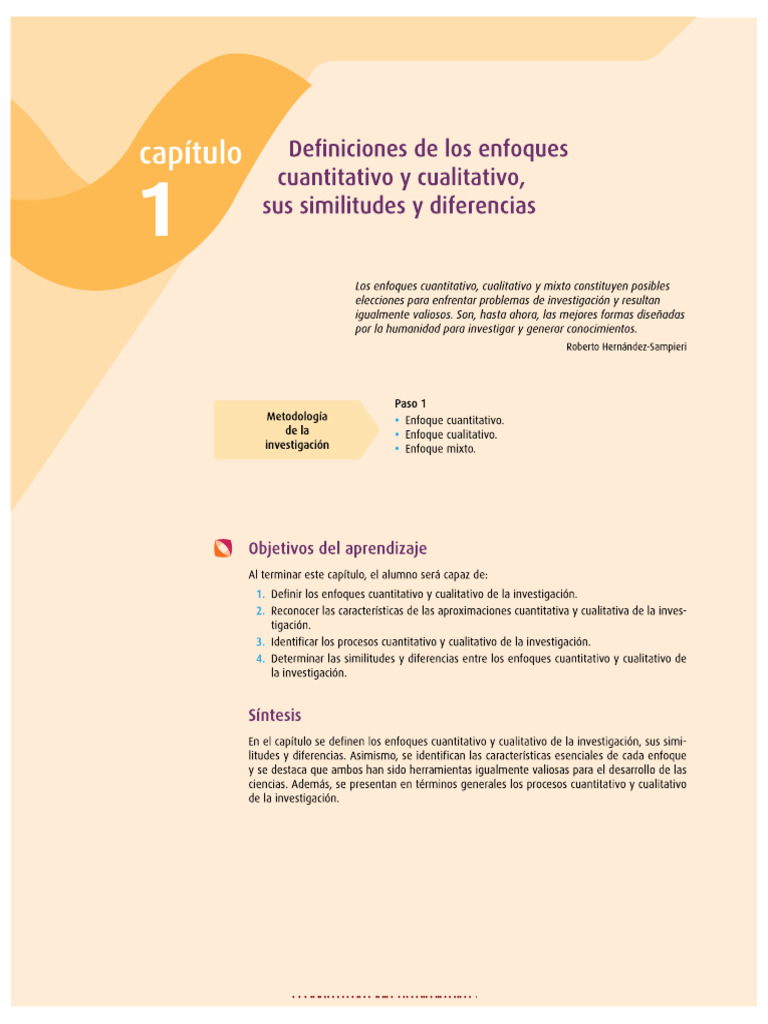 3 Hernández Sampieri, R. (2014) - Metodología de La Investigación. Cap 1. Definiciones de Los ...