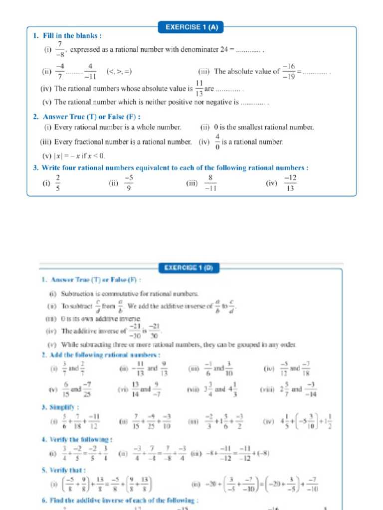 R.S AGARWAL COMPOSITE MATHEMATICS EXTRA QUESTIONS | PDF