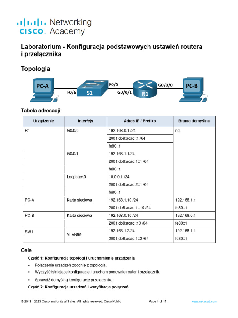 Lab2 - Basic Router and Switch Settings | PDF