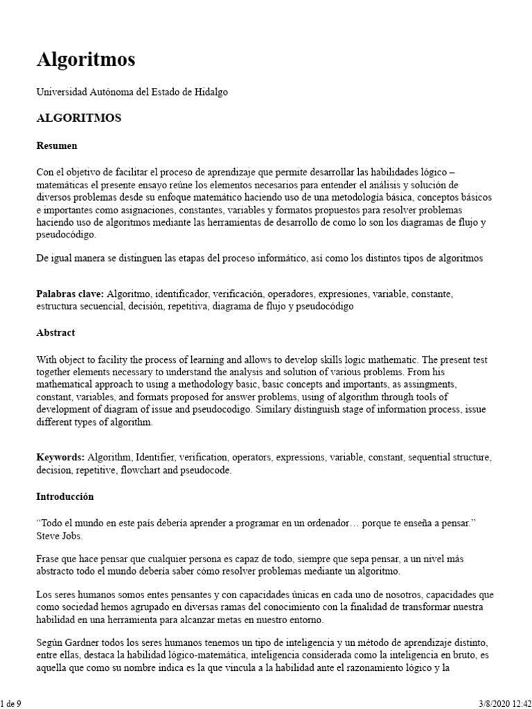 Algoritmos | PDF | Algoritmos | Números