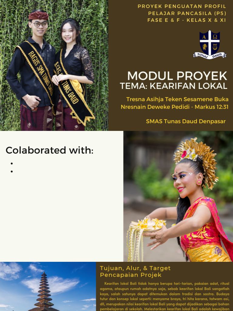 Modul Proyek TEMA KEARIFAN LOKAL Tresna Asihja Teken Sesamene Buka Nresnain Deweke Pedidi ...