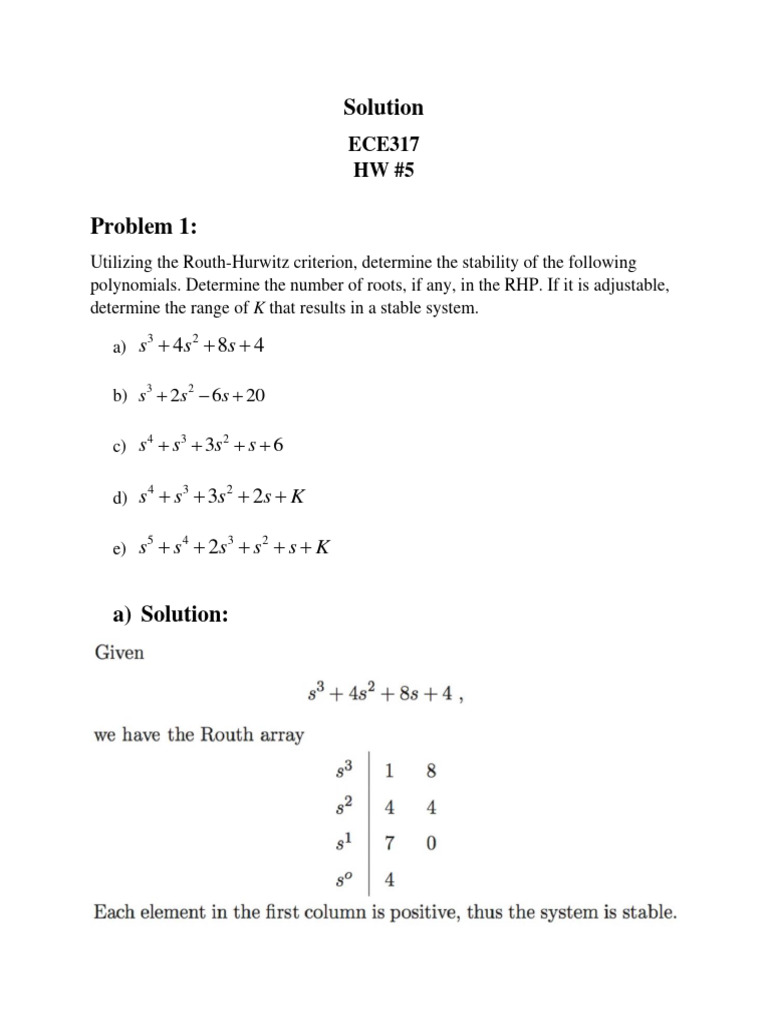 ECE317 HW 5 Solutions | PDF