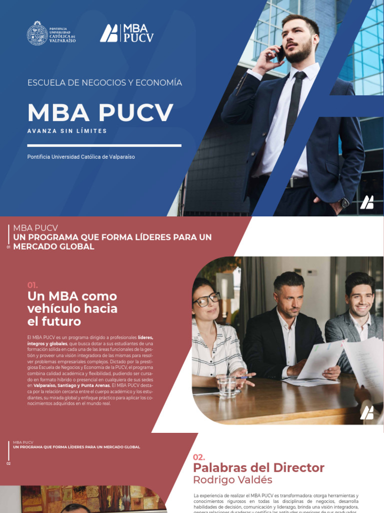 MBA PUCV: Formación de Líderes Globales | PDF | Máster en Administración de Empresas | Etapas ...