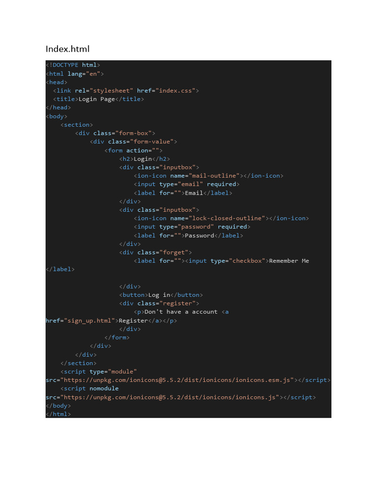 Login Page Assignment | PDF | Written Communication | Graphic Design