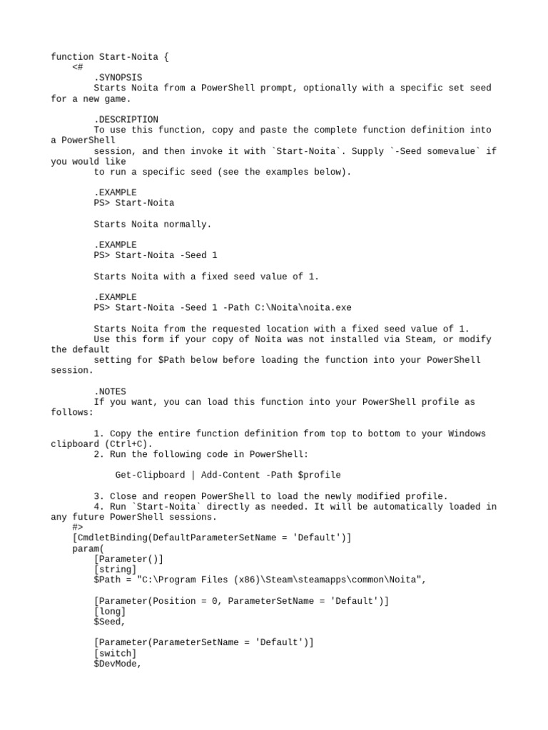 Noita Seed Tool | PDF | Parameter (Computer Programming) | Filename