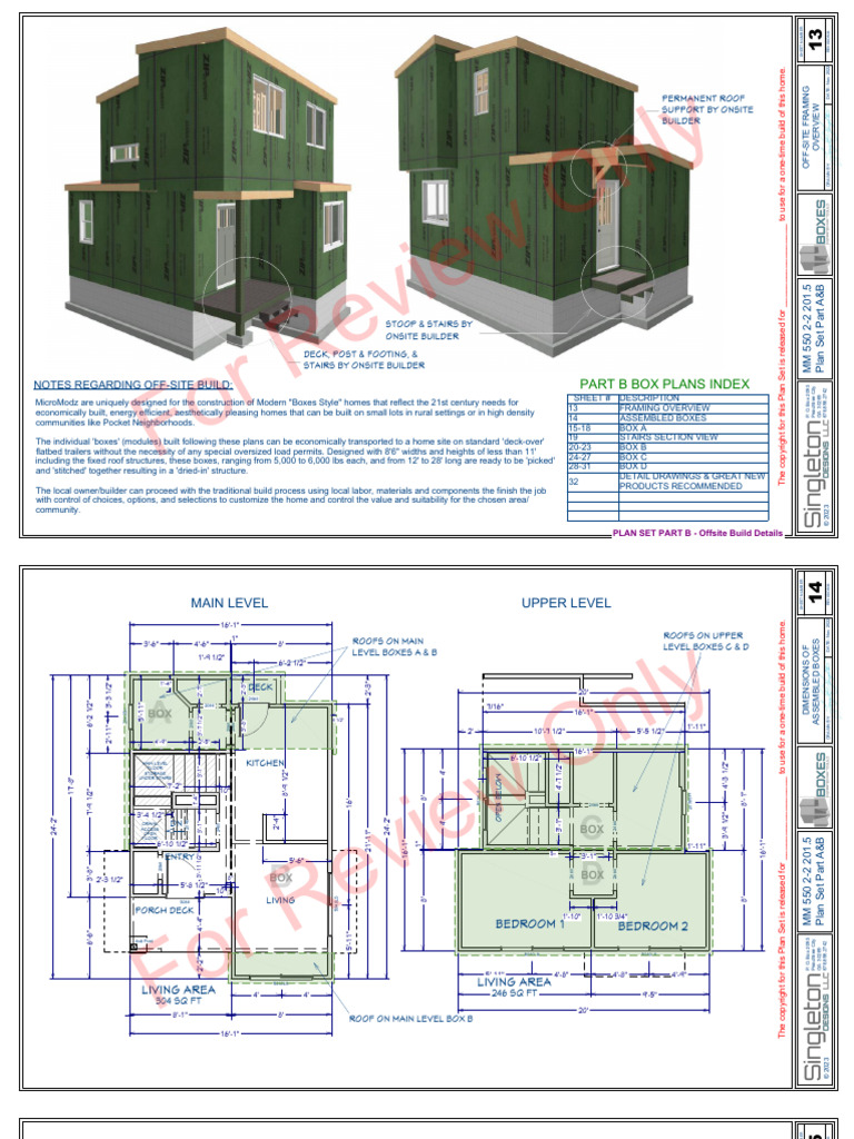 Example Part B Plans - 1 Box | PDF