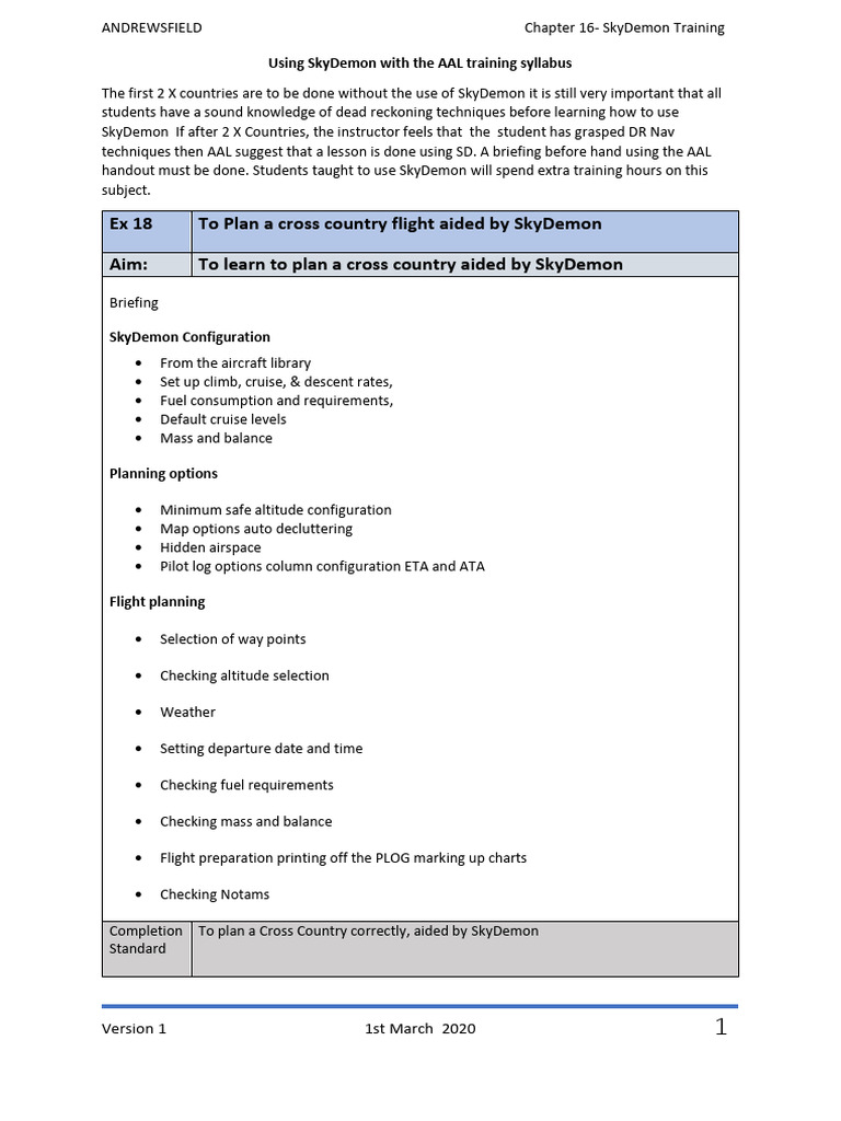 Chapter 16 Skydemon Training | PDF | Aviation | Air Traffic Control