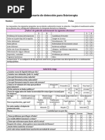 Cuestionario ICIQ-SF de Incontinencia Urinaria | PDF