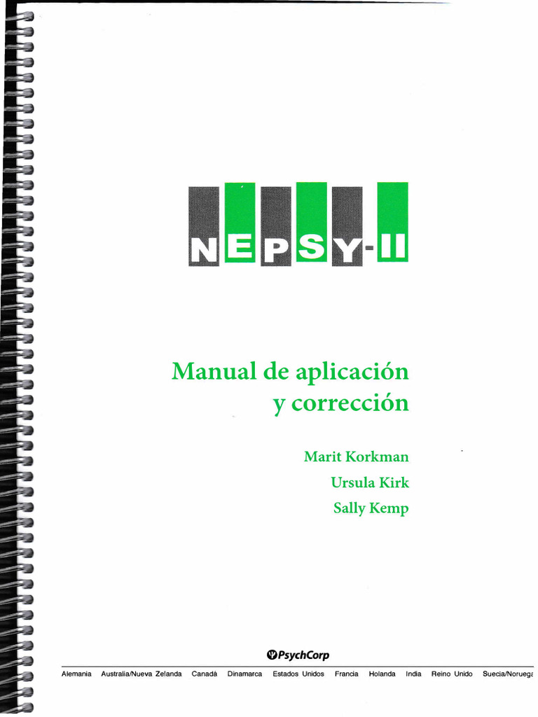 Guía NEPSY-II: Evaluación Neuropsicológica Infantil | PDF ...