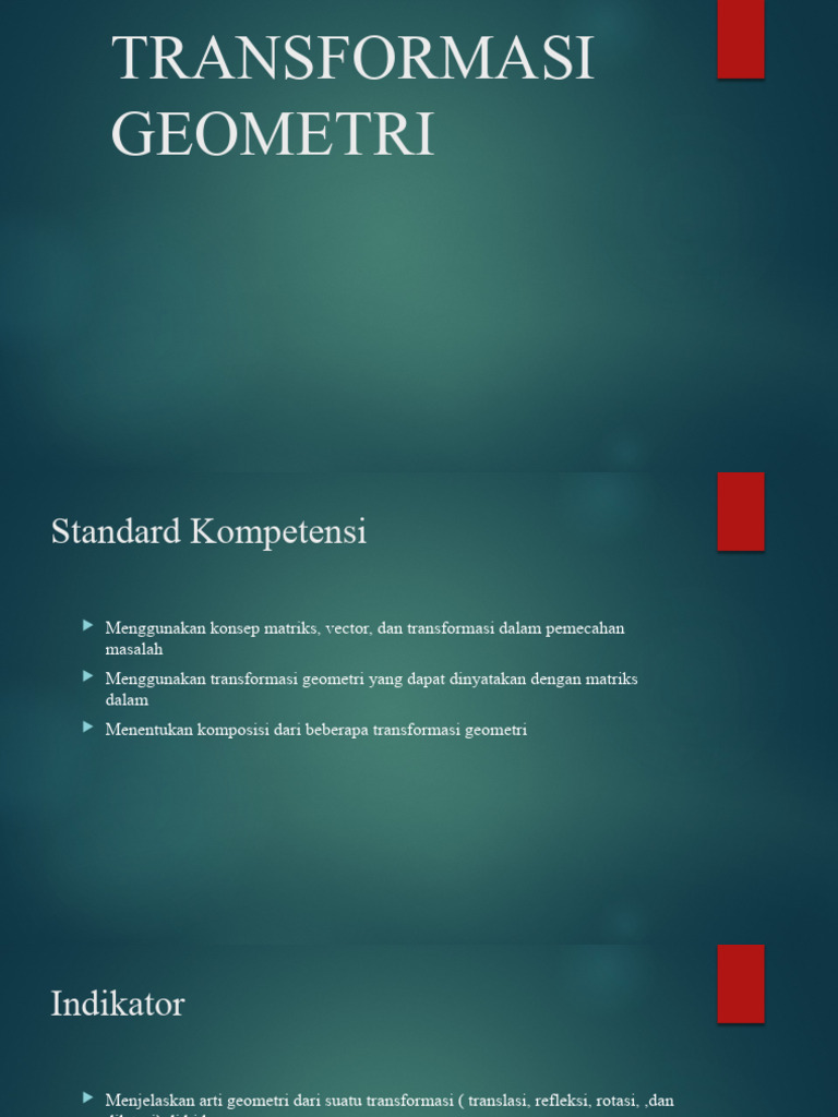 Transformasi Geometri Alfi | PDF