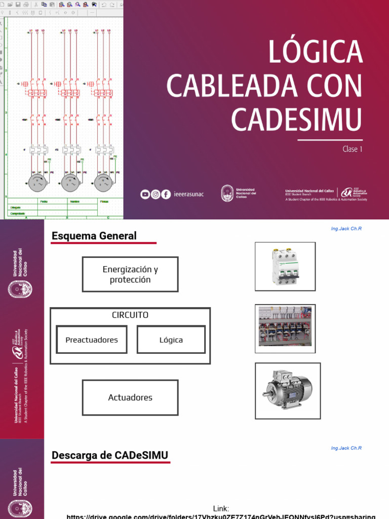 Clase 1 - Logica Cableada Con Cadesimu | PDF | Controlador lógico ...