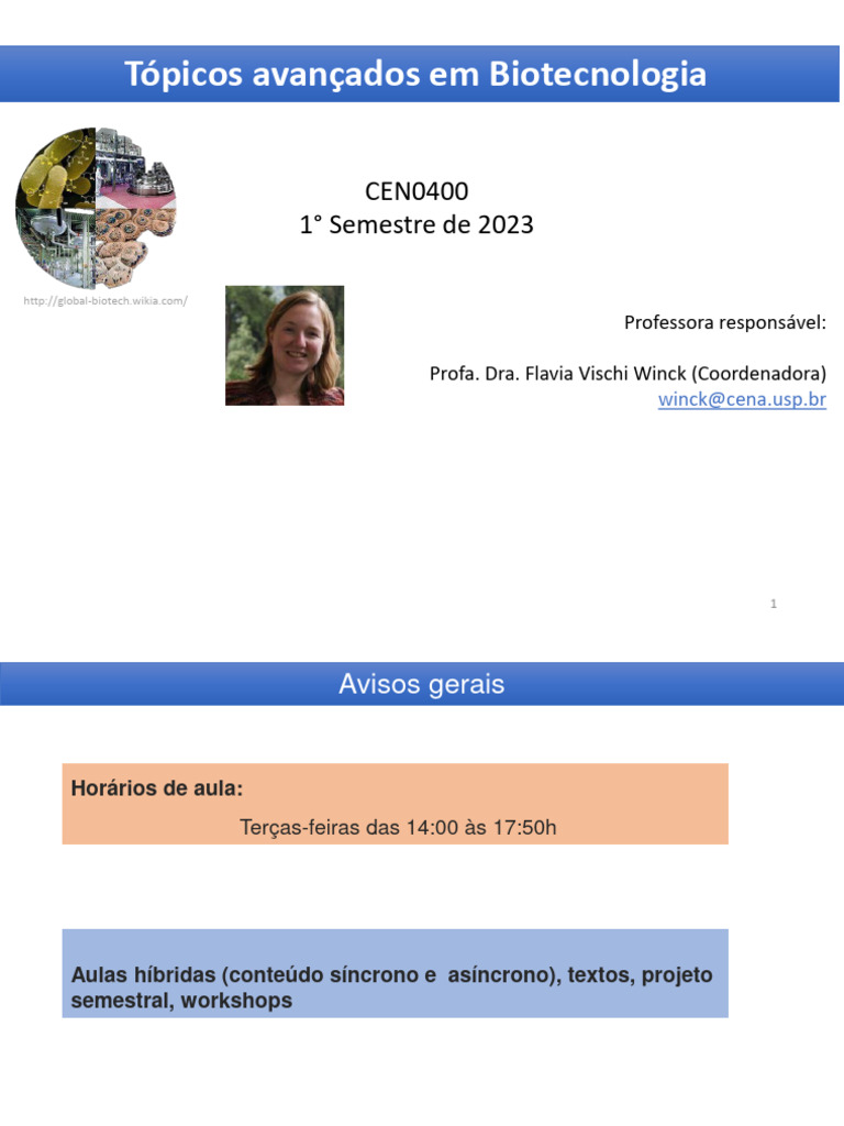 Aula 1 - Introducao A Biotec - 2023 | PDF | Biotecnologia | Patente