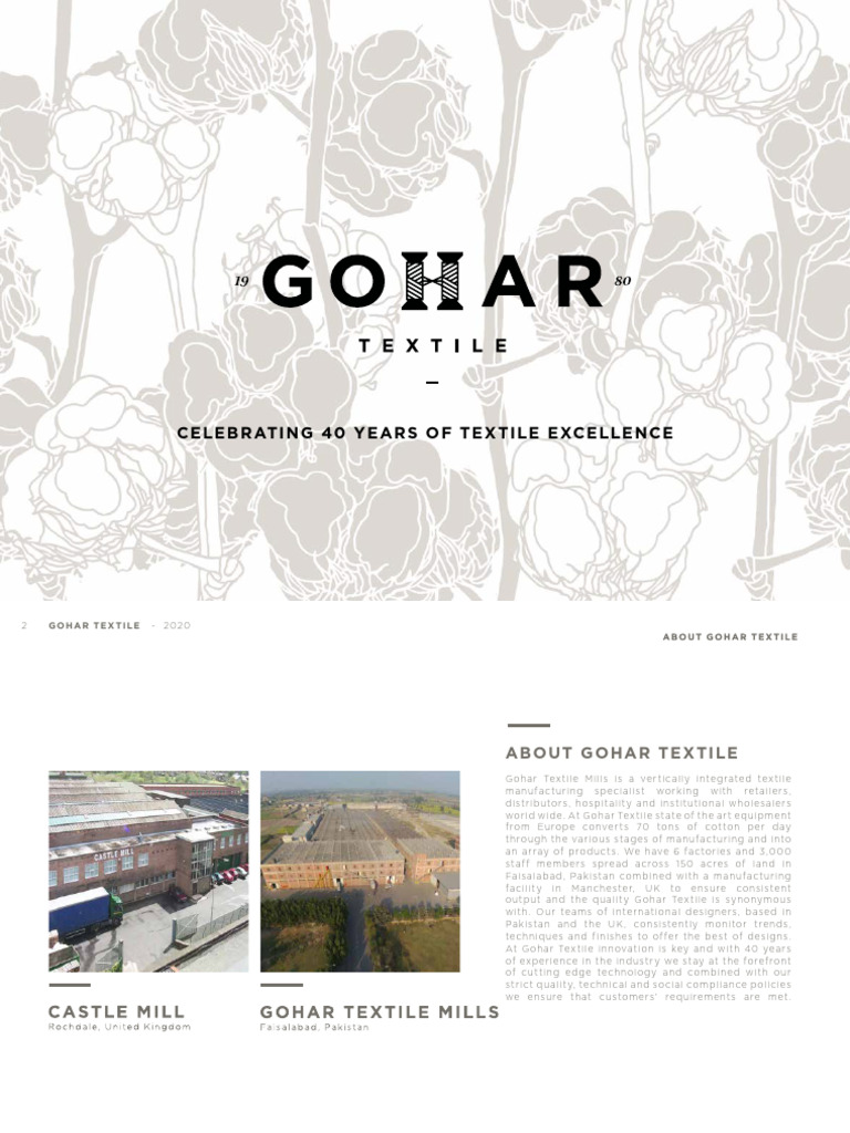 Gohar Brochure | Download Free PDF | Textiles | Dyeing