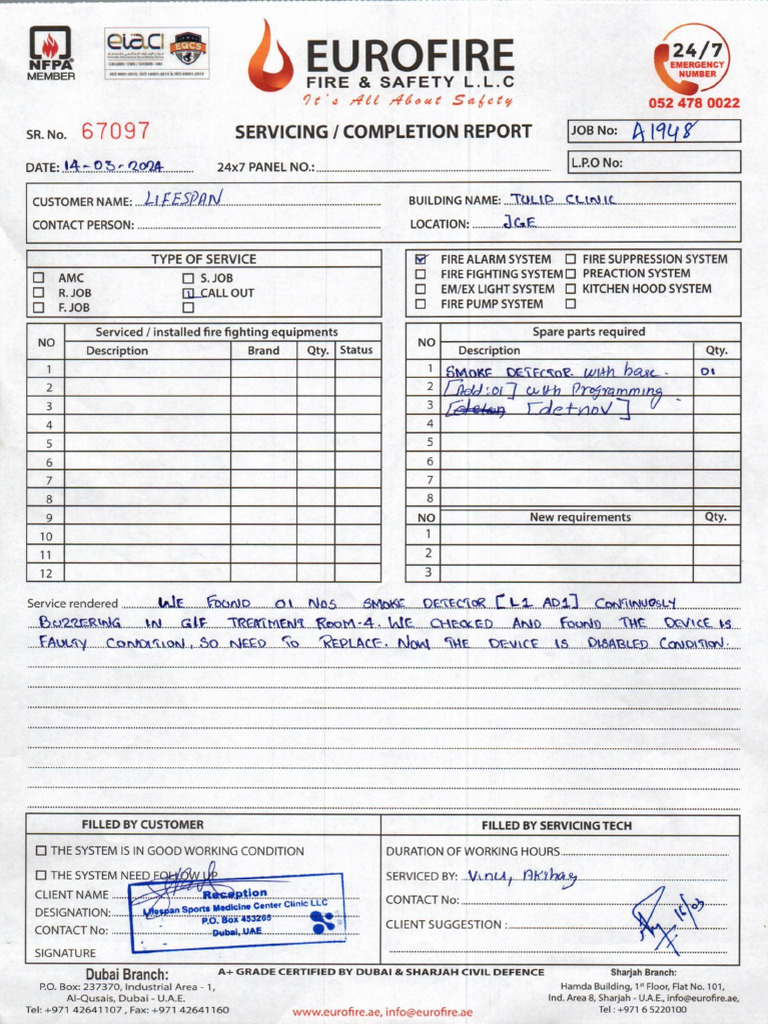 A1948 Callout Report 14.03.2024 | PDF