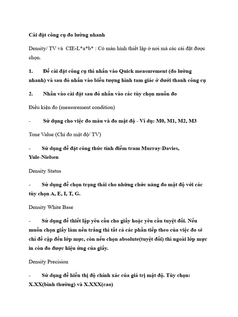 Hướng Dẫn Sử Dụng Máy X-rite | PDF