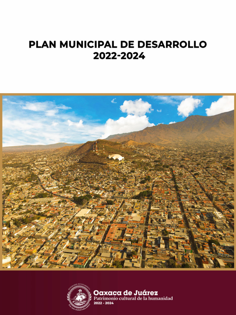 Plan Municipal de Desarrollo Oaxaca_ 2022-2024 | PDF | Sustentabilidad | Planificación
