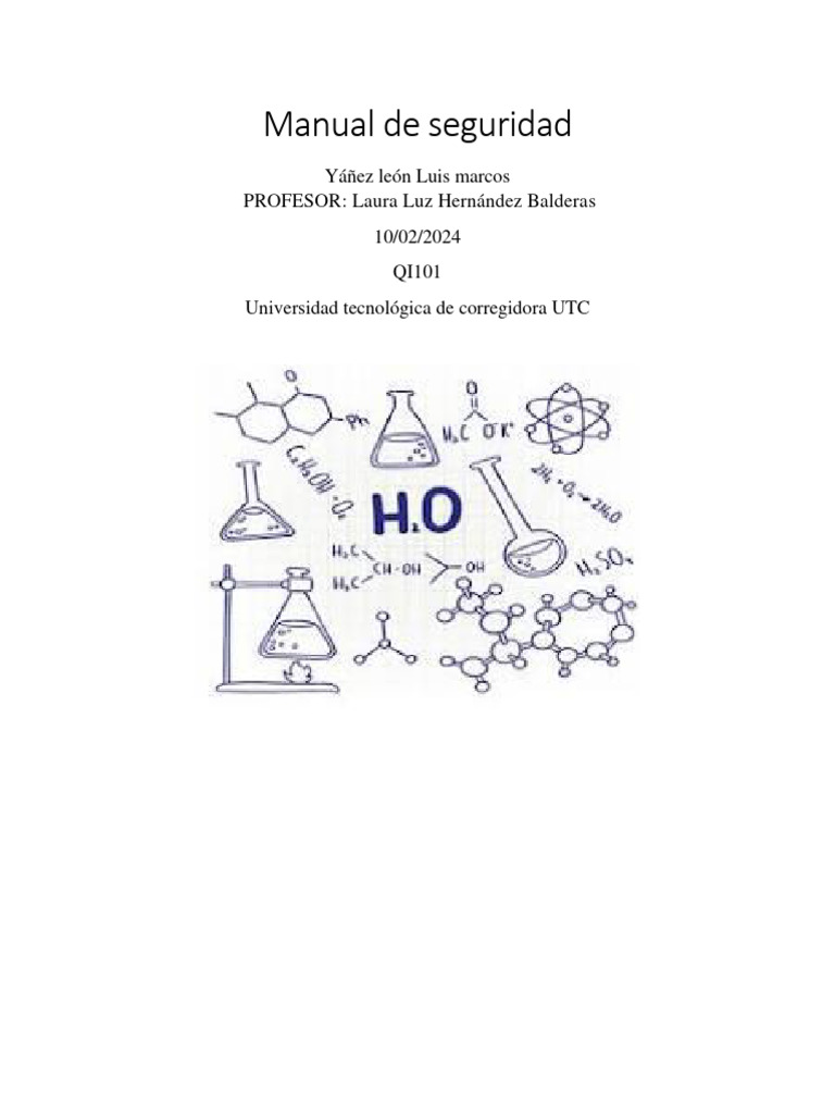 Manual de Seguridad en Laboratorios | PDF | Laboratorios | Solvente