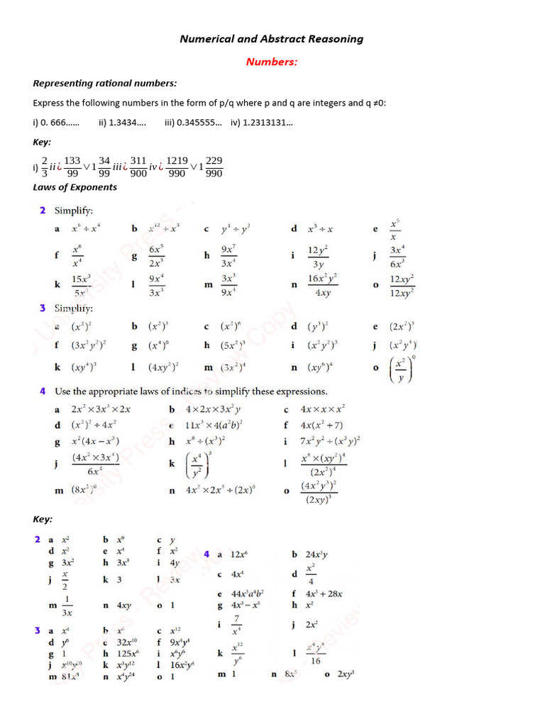 Revision Sheet for EOY | PDF | Mathematics | Geometry