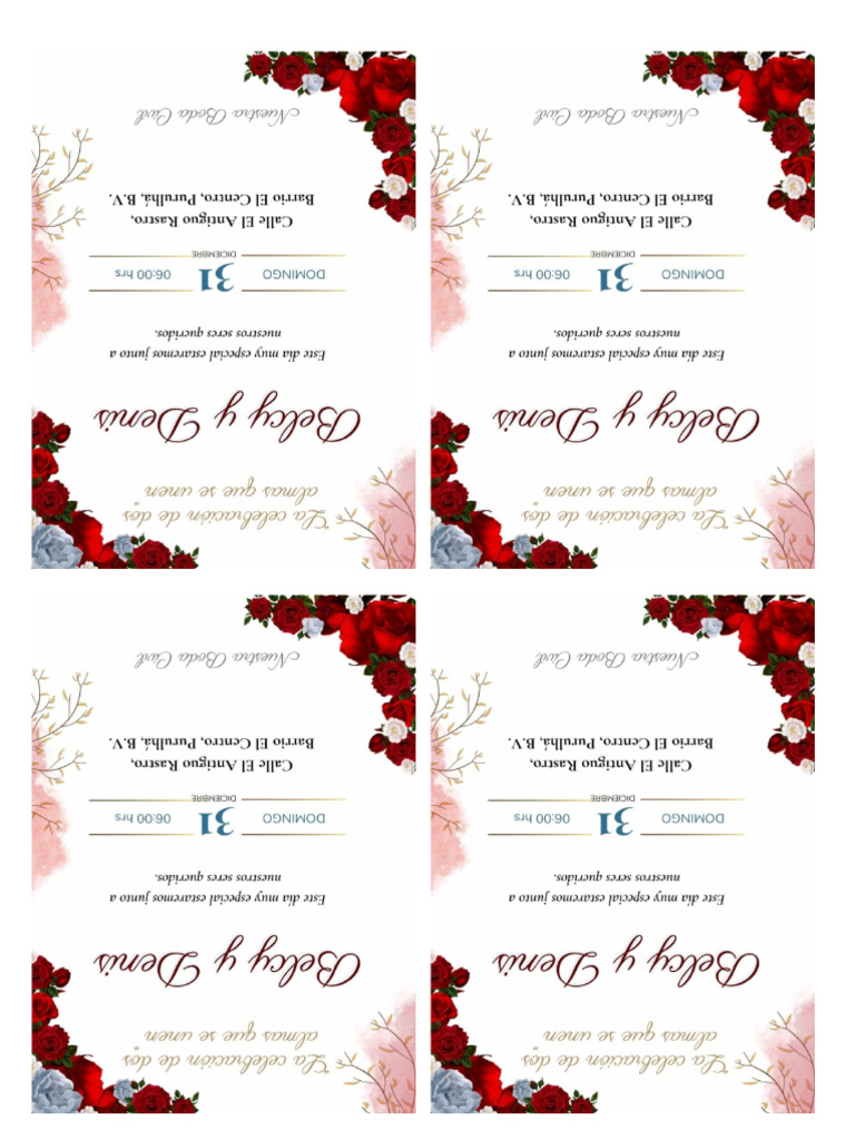 Invitacxiones de Boda Opalina | PDF