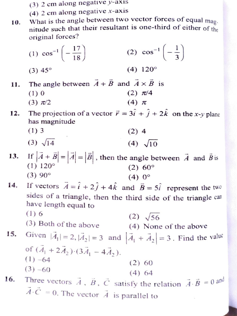 Vector | PDF | Euclidean Vector | Angle
