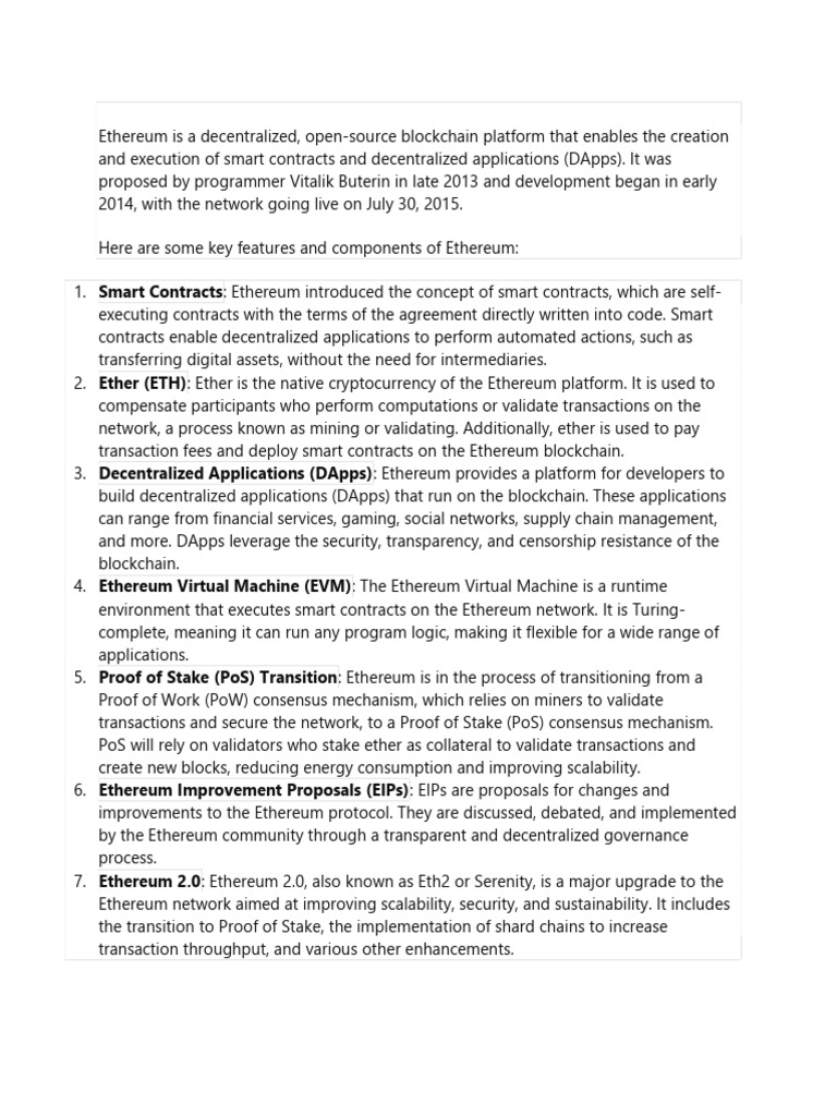 Ethereum | PDF | Computing | Computer Science