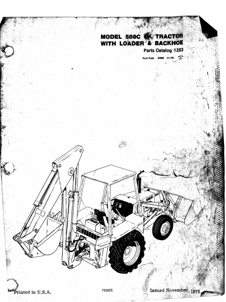 Case 580c Ck Tractor Parts | PDF | Loader (Equipment) | Engines