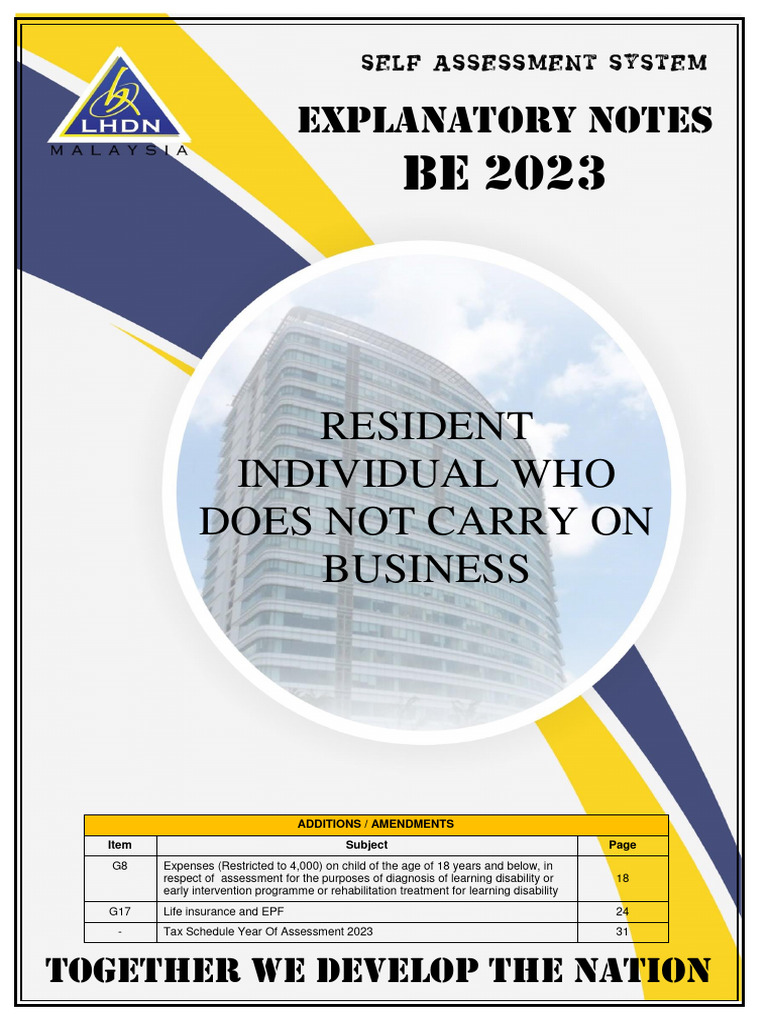 Explanatory Notes for BE 2023 | PDF | Taxes | Insurance