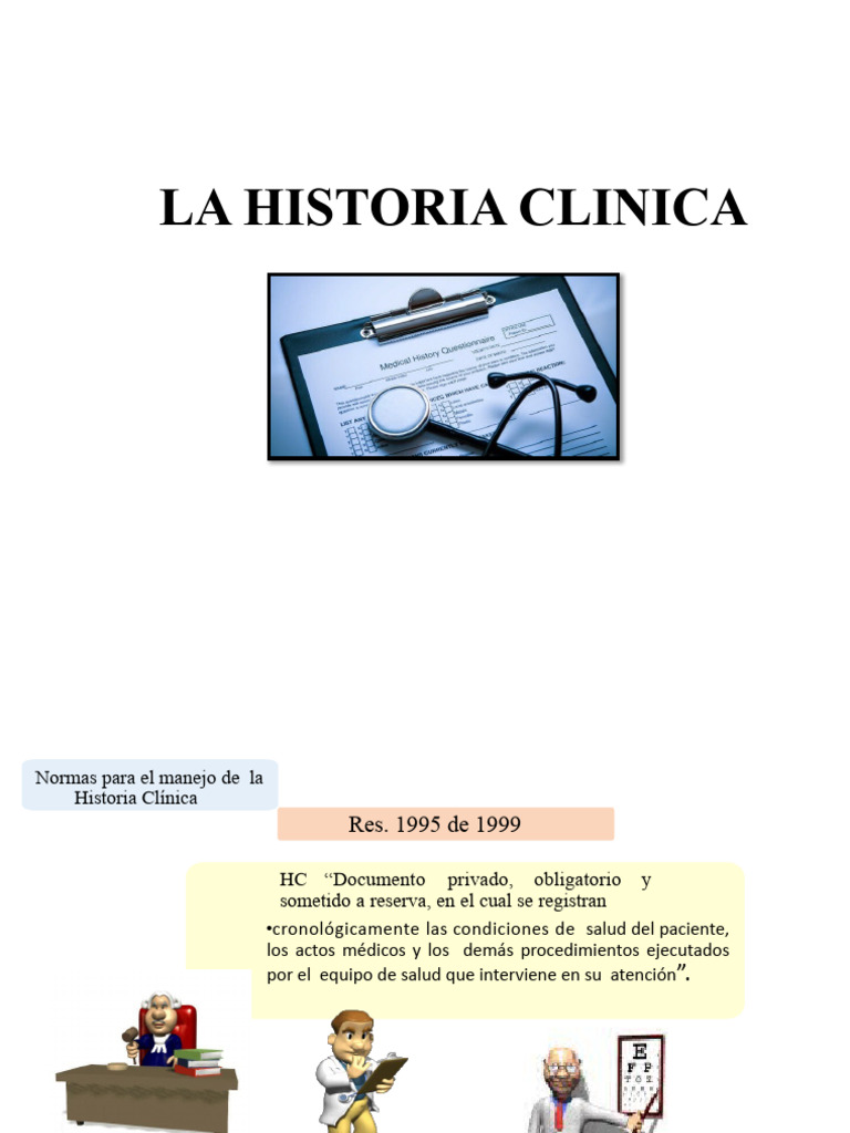 Normas para la Historia Clínica | PDF | Historial médico | Clínica